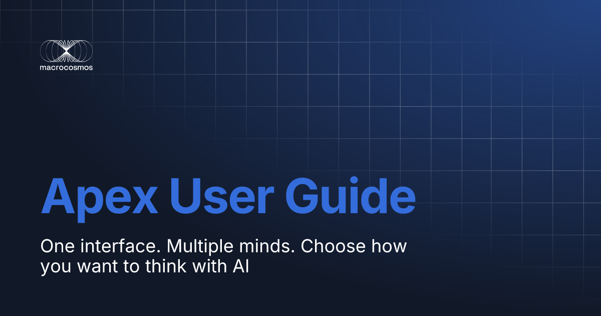Apex User Guide | Macrocosmos Developer Guide