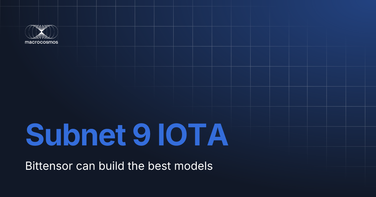 Subnet 9 IOTA | Macrocosmos Developer Guide