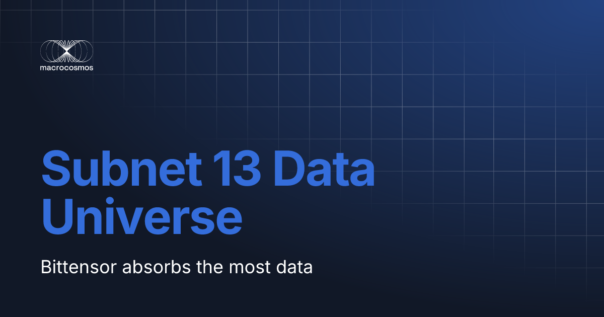 Subnet 13 Data Universe | Macrocosmos Developer Guide